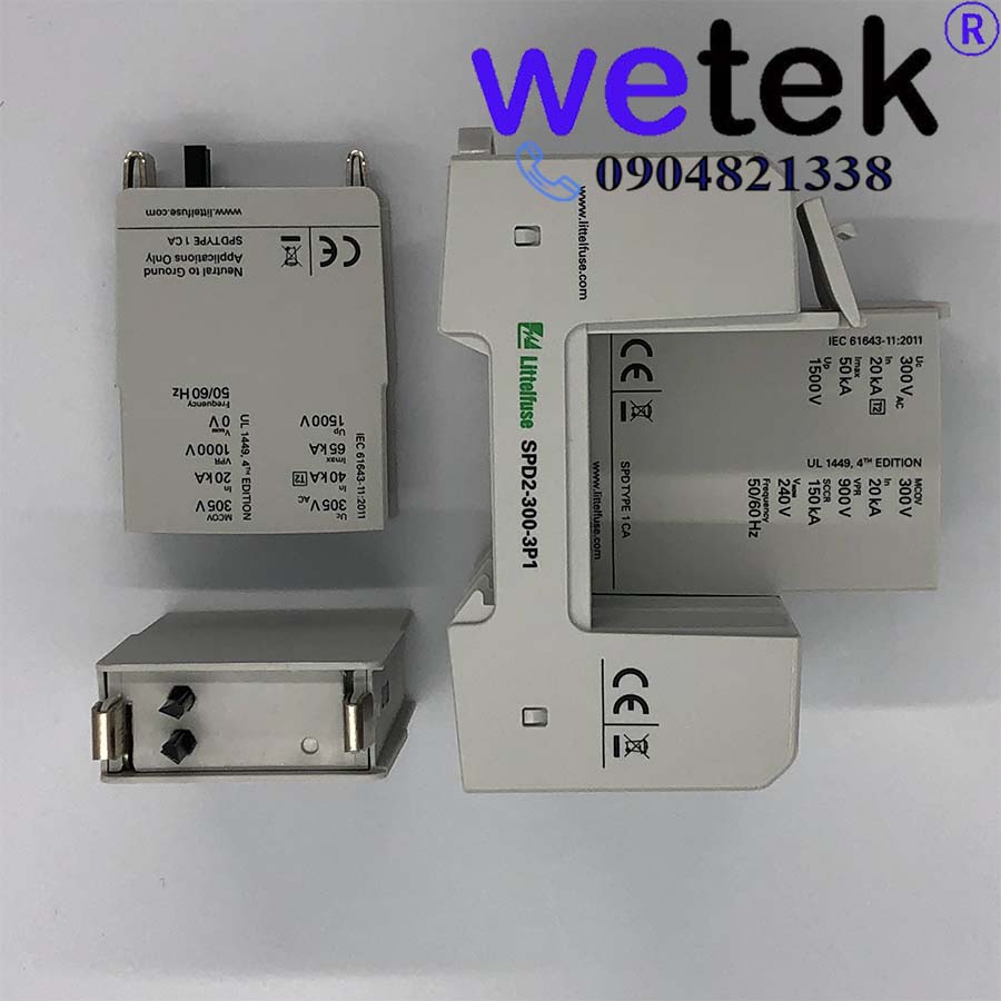 Chống sét lan truyền 3 pha SPD2-300-3P1 Littelfuse 50kAmax / cực